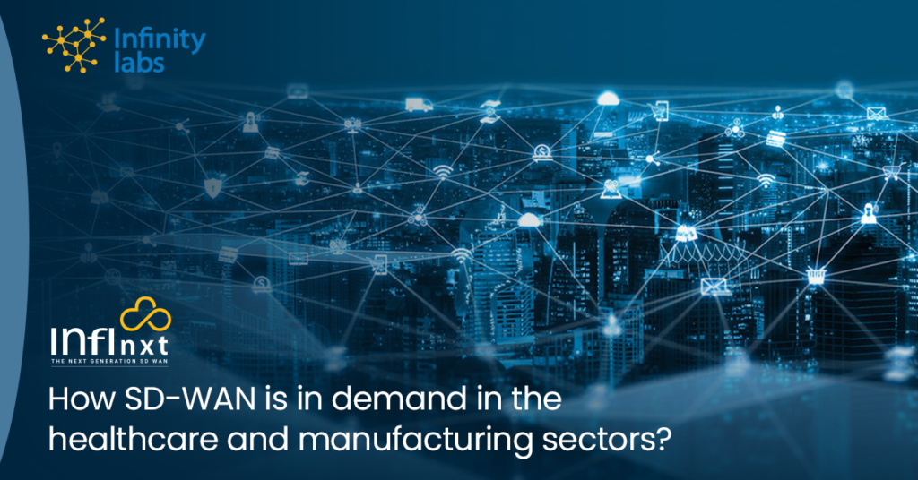How popular is SDWAN in industrial & healthcare industries?